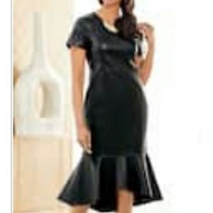 Ashro | Dresses | Ashro Black Polyester Dress | Poshmark